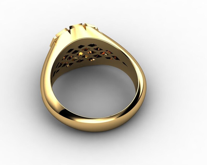 Ring Mann 18kt gold unisex Diamanten Mode Geschenk Design Stil - Etsy.de