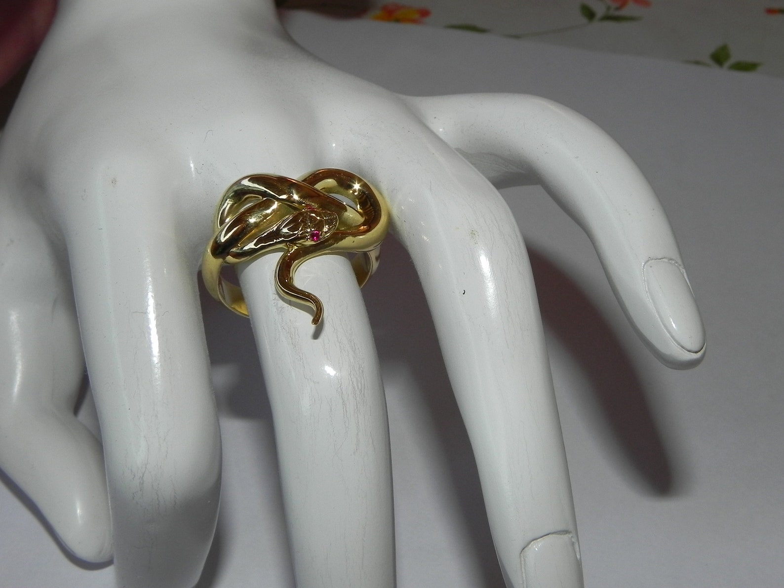 Snake Ring 18kt Gold Gift Woman Symbol Ancient Female Strength - Etsy