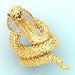 Cobra Ring 18kt Gold Silver Diamonds Rubies Animalier Snake Aggressive ...