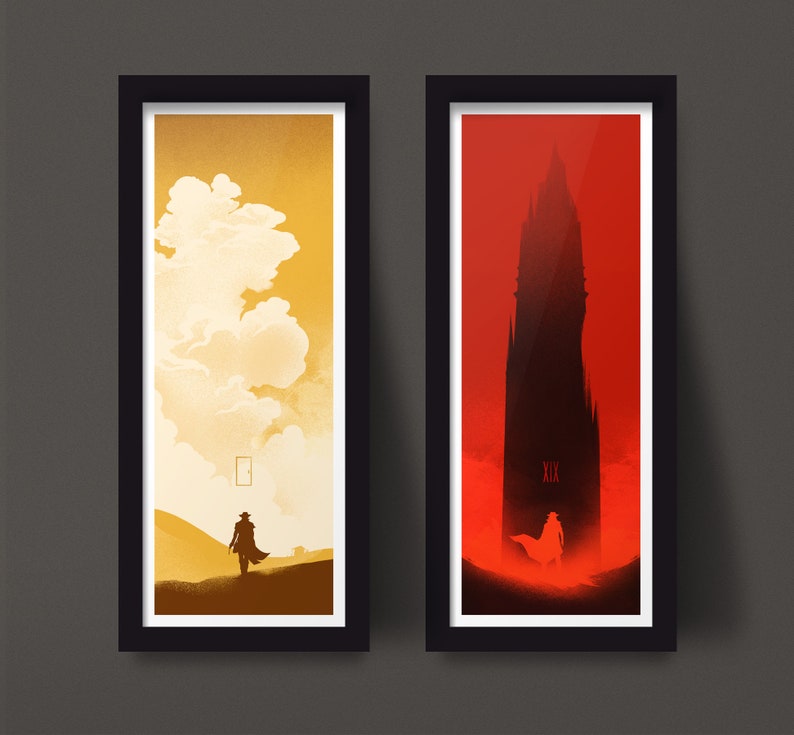 Dark Tower Art Prints Set Tower Design and Desert Design - Etsy