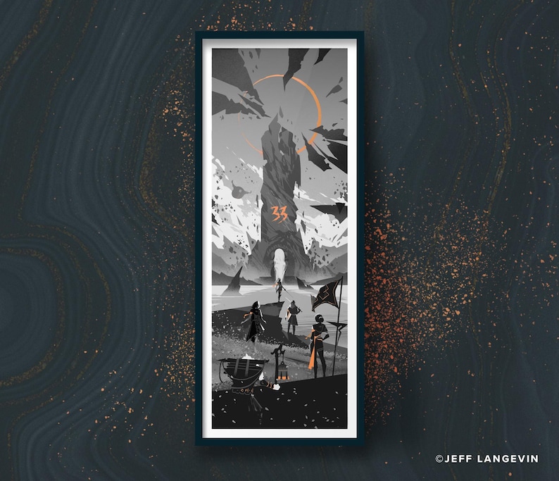 Expedition 33 Art Print Poster, Clair Obscur Video Game Design - Etsy