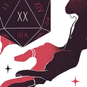 Dungeons and Dragons D20 Magic Hands Illustration Art Print - Etsy
