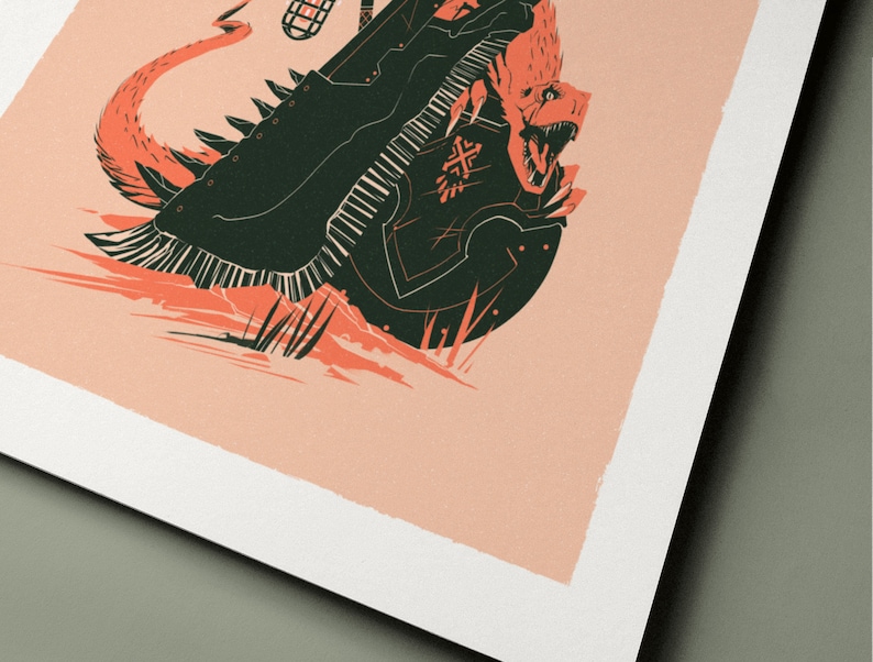 Monster Hunter Weapons Video Game Poster, Greatsword, Jagras Art Print ...