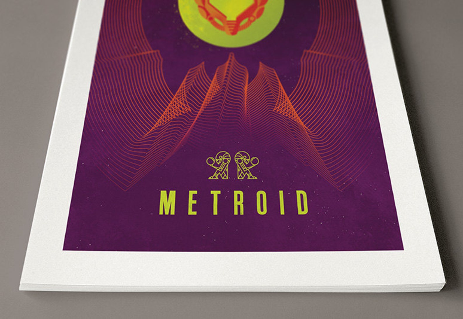 Metroid Art Print Nintendo Poster Design Retro Sci-fi Style - Etsy