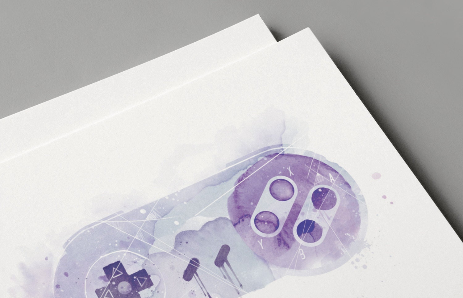 Nintendo Controllers Watercolor Art Print Set Video Game Art - Etsy