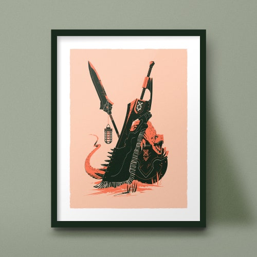 Monster Hunter Platter Art Print / Poster - Etsy