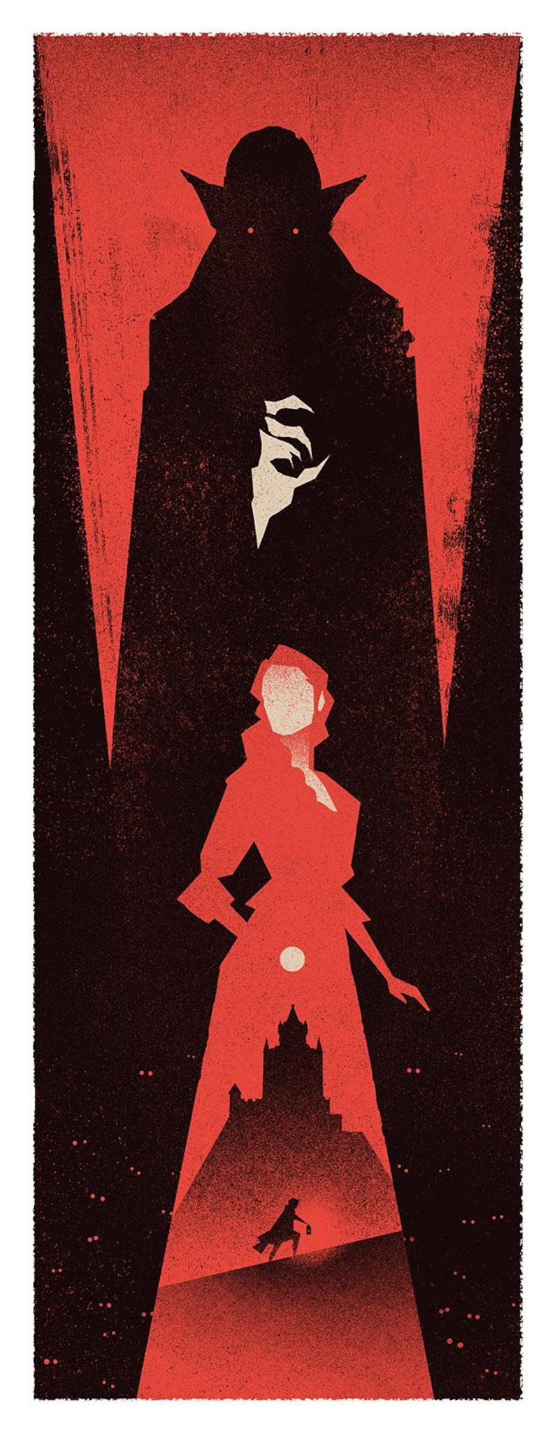 Nosferatu Red, Classic Horror, Vampire Art Poster - Etsy