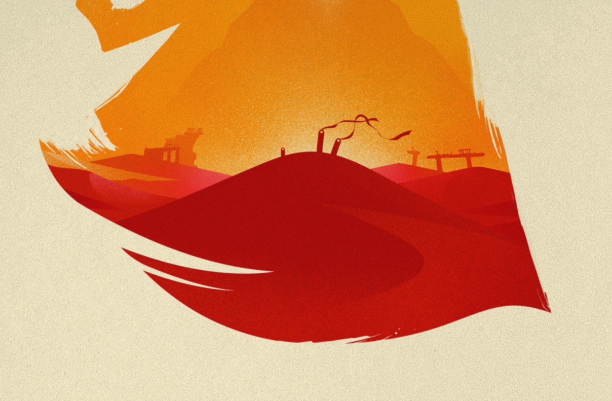 Journey Art Print Video Game Poster Landscape Design - Etsy