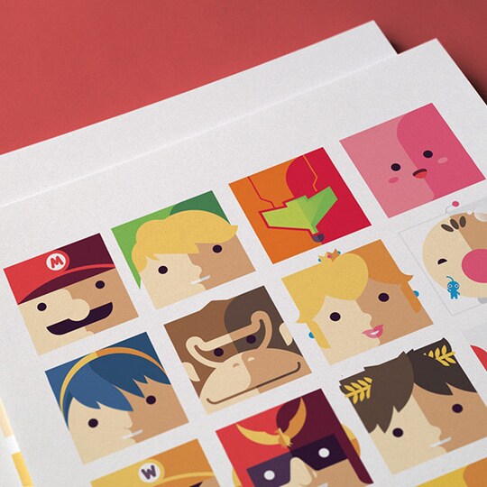 Nintendo Characters Cute Modern Geek Art Premium Matte Vertical Posters ...