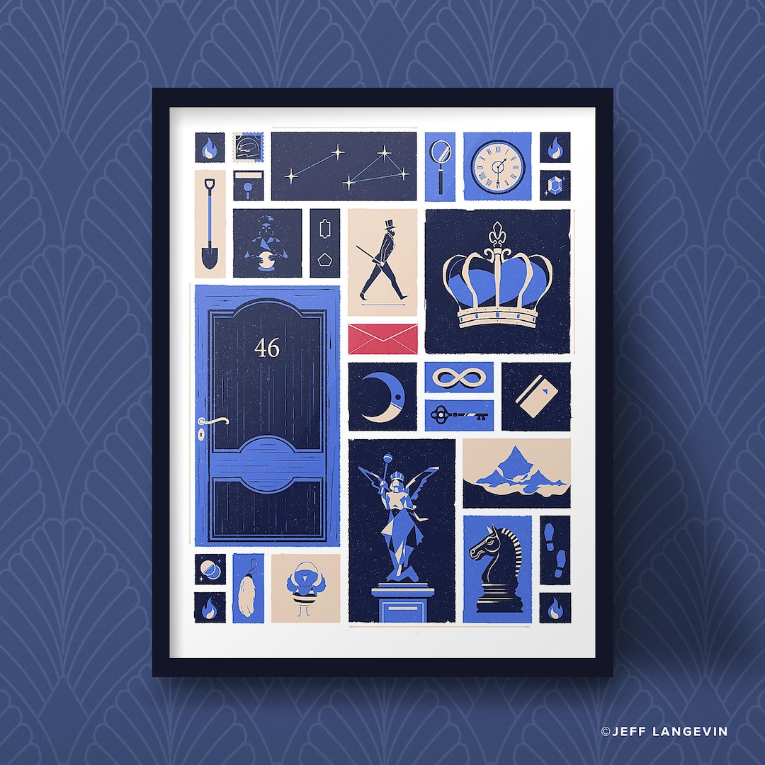 Blue Prince Iconic Grid Video Game Art Print - Etsy
