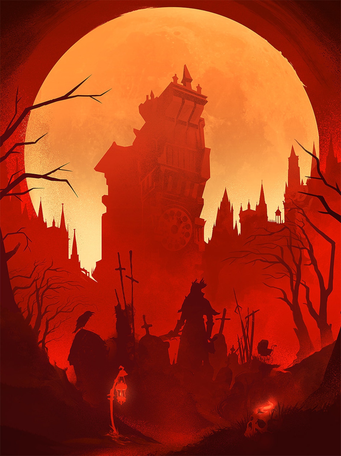 Bloodborne Art Print Yharnam Hunter Video Game Poster - Etsy UK