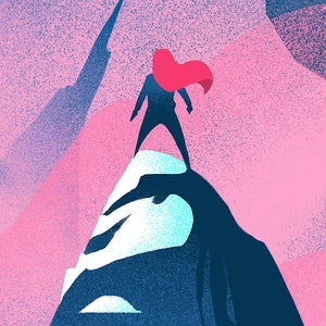 Celeste Mountain Art Print Gaming Poster - Etsy