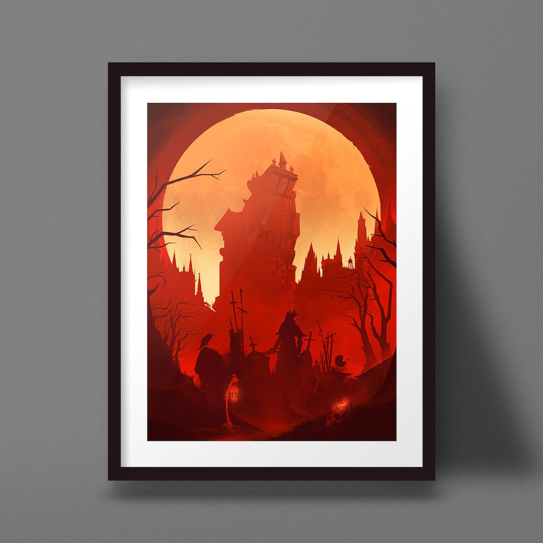 Bloodborne Art Print Yharnam Hunter Video Game Poster - Etsy