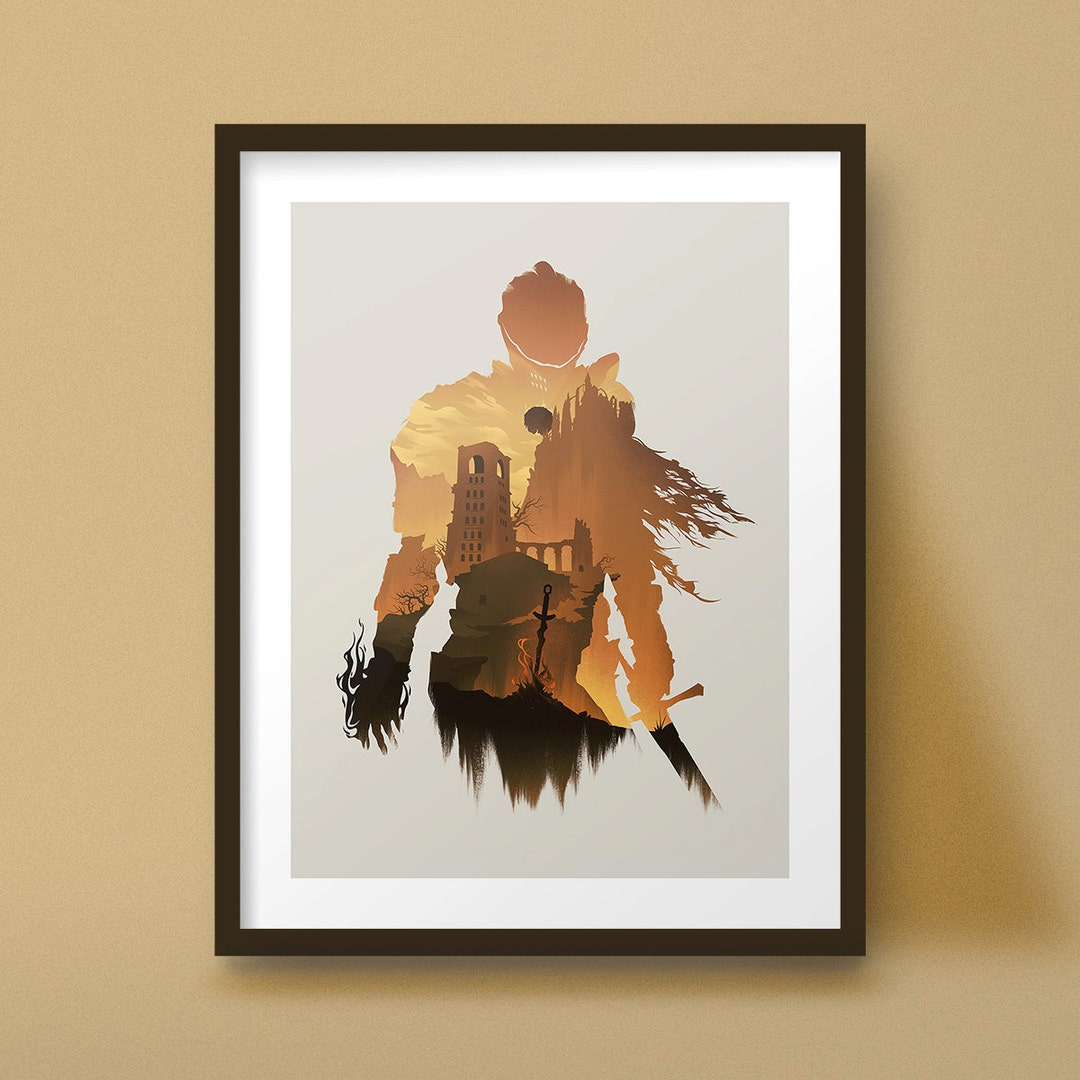 Souls Art Print Game Poster Knight Design - Etsy