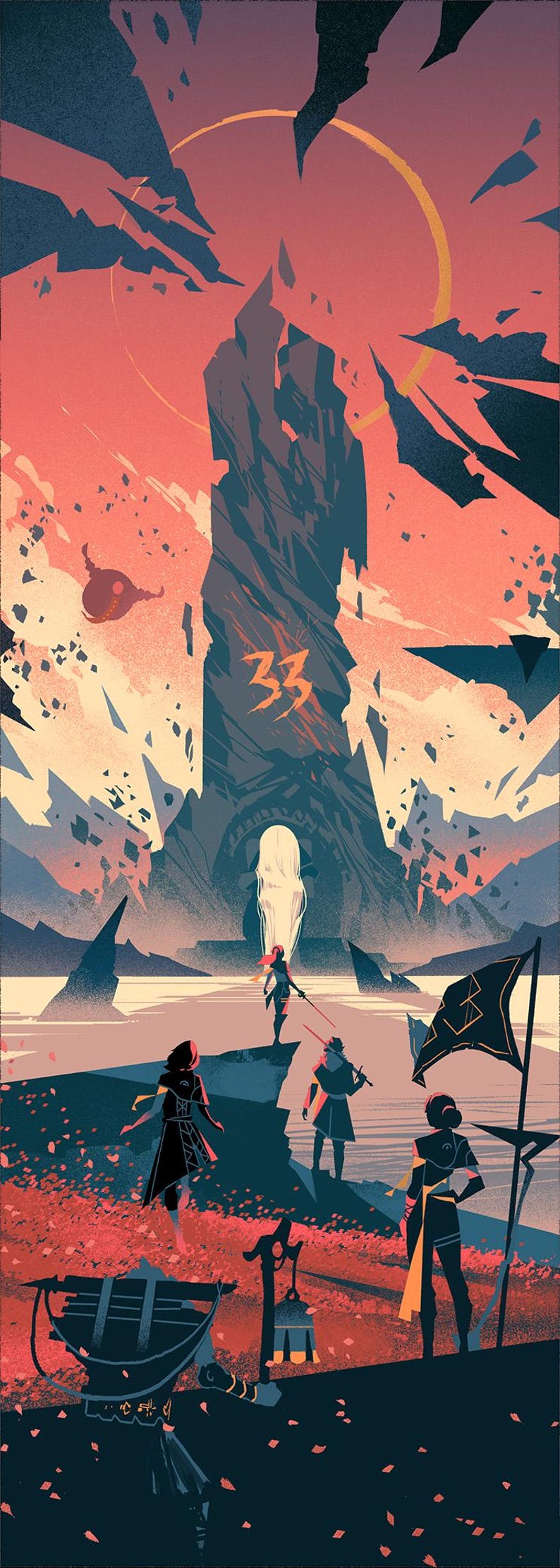 Expedition 33 Art Print Poster, Clair Obscur Video Game Design - Etsy