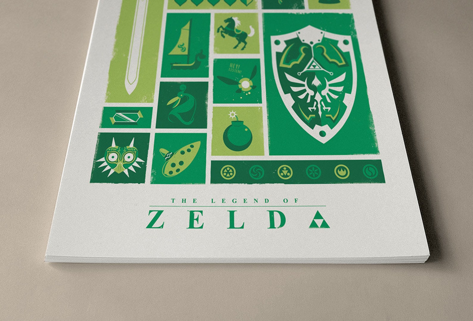 Legend of Zelda Art Print Nintendo Poster Modern Design - Etsy