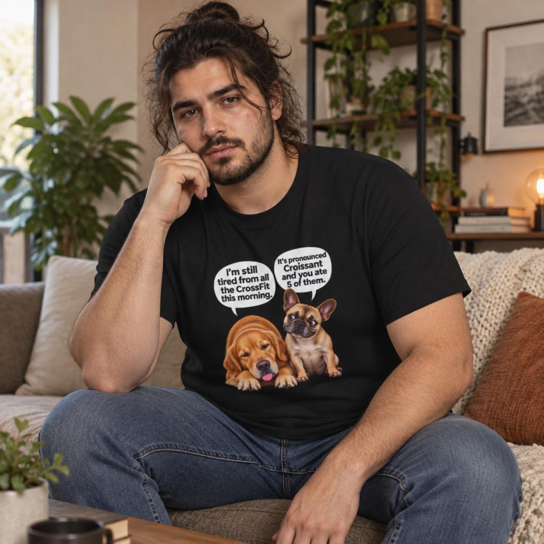 Funny Dog Conversation T-shirt, Cartoon Puppy Design - Etsy