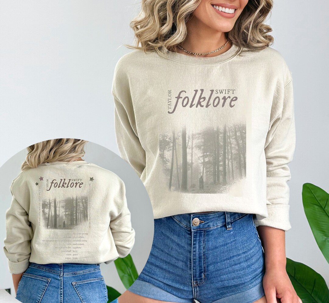 Folklore Tracklist Aesthetic Shirt, Vintage Folklore Album Shirt ...