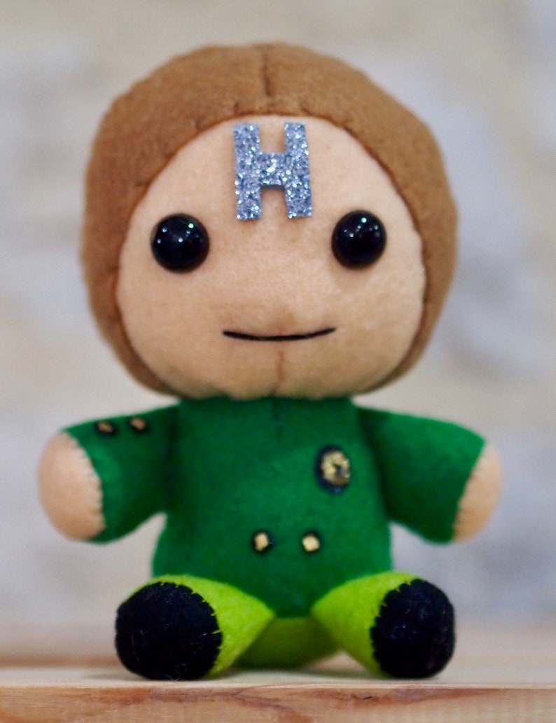 One Little Plush Felt Red Dwarf Figure Approx 5 High | Etsy