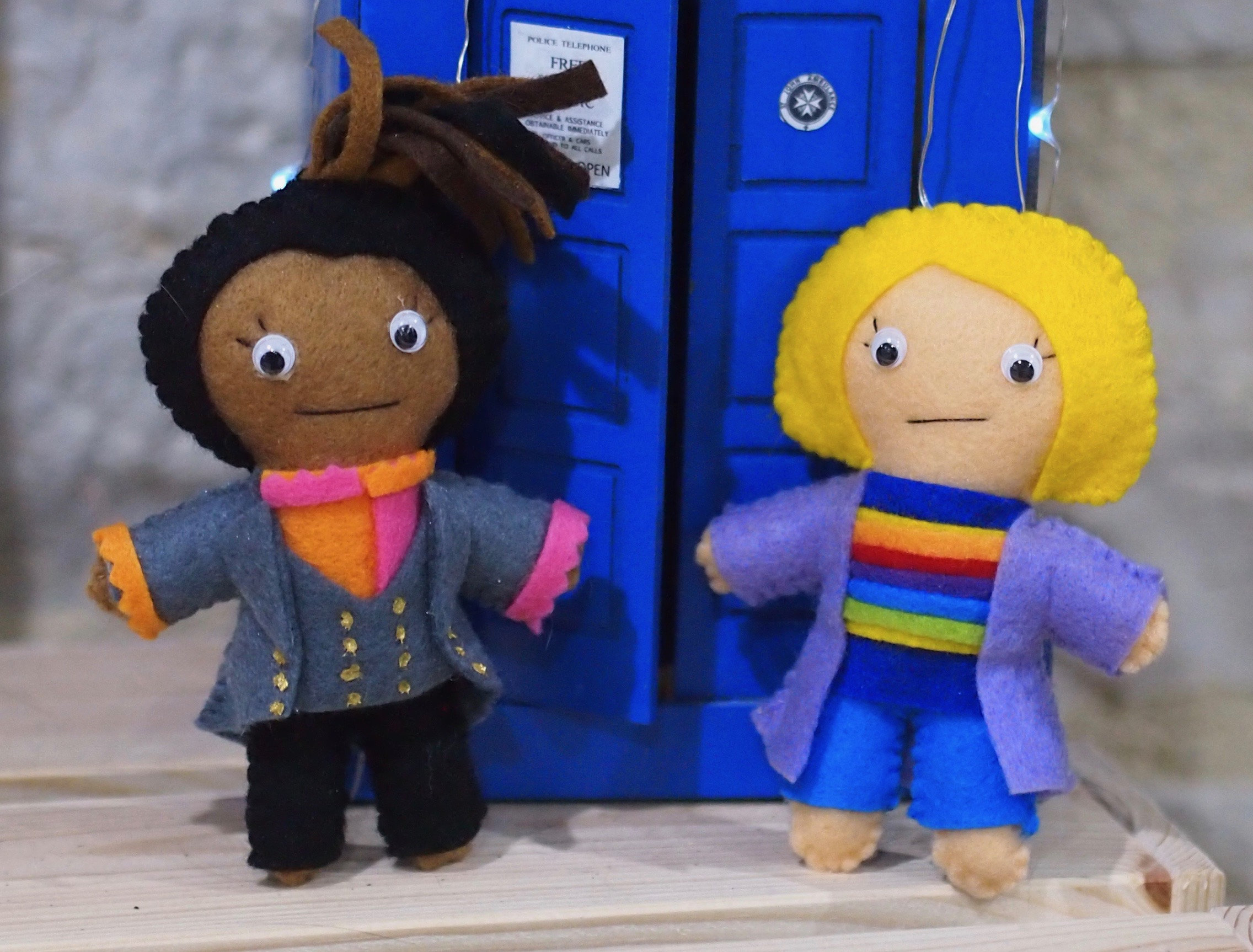 Doctor Who Inspired Felt Figure Your Choice of Doctor or | Etsy