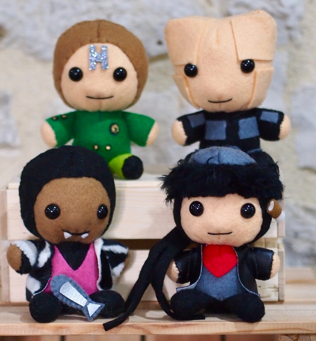 One Little Plush Felt Red Dwarf Figure - Approx 5" High (seated ...