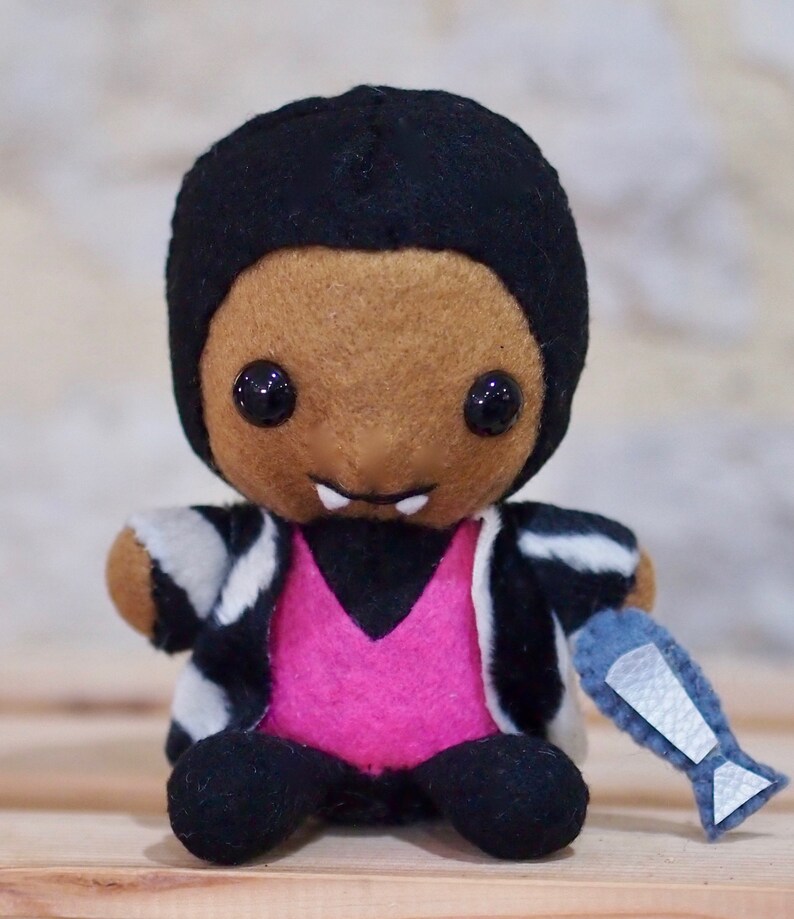 One Little Plush Felt Red Dwarf Figure Approx 5 High | Etsy