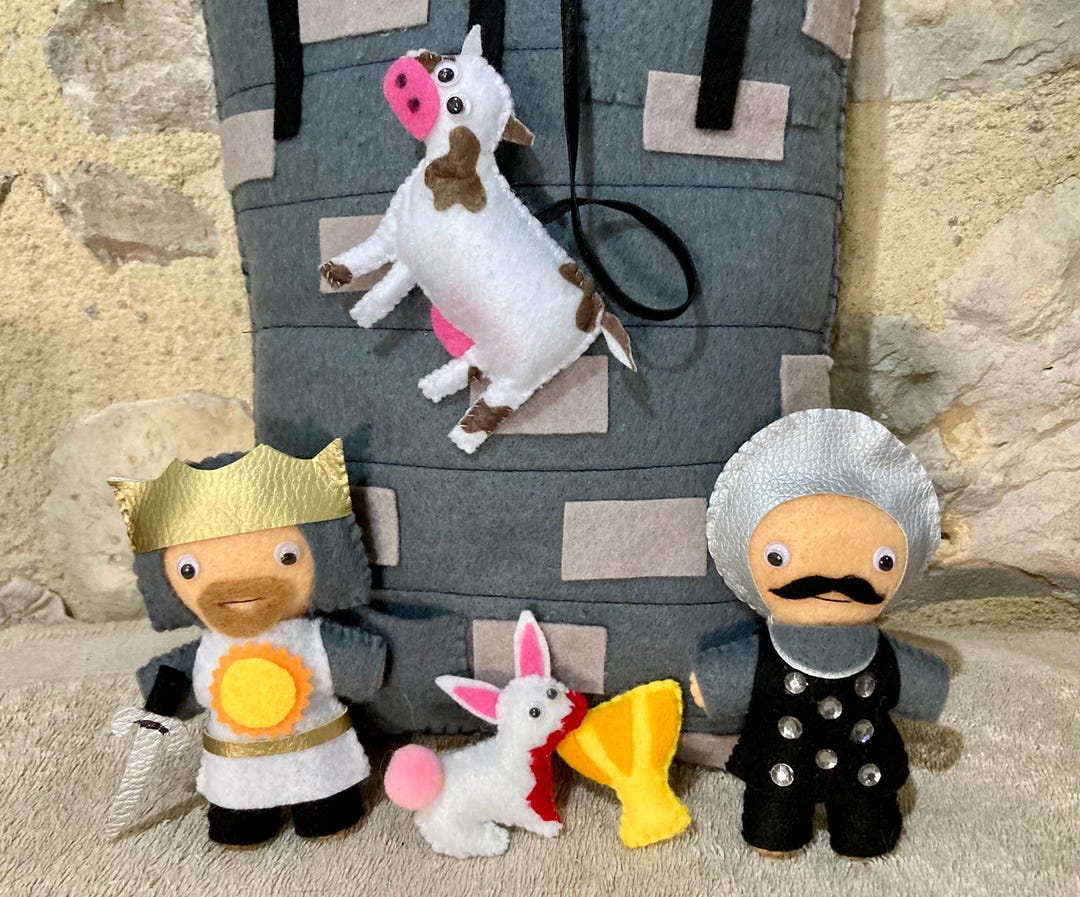Monty Python Holy Grail Felt Handmade Castle Cushion With Little Arthur ...