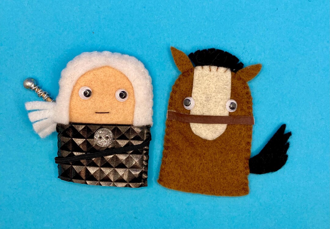 The Witcher Inspired Felt Finger Puppets - Both Geralt & Roach 3 ...