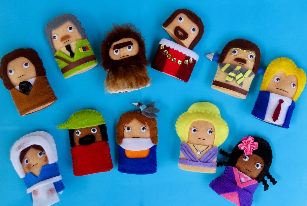 Ghosts Inspired Felt Finger Puppets - Your Choice of 3" Puppet Made to ...