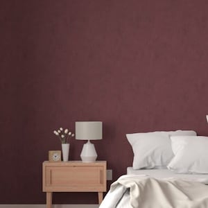 Moody Rust Red Textured Wallpaper Venetian Plaster Wallpaper Crimson ...