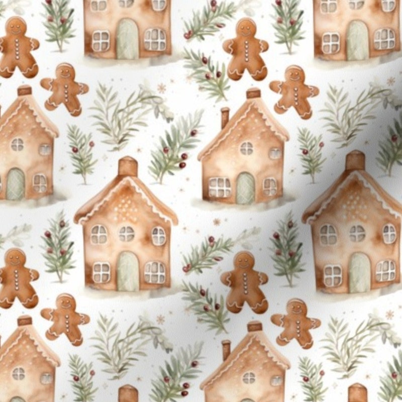 Gingerbread Fabric - Etsy