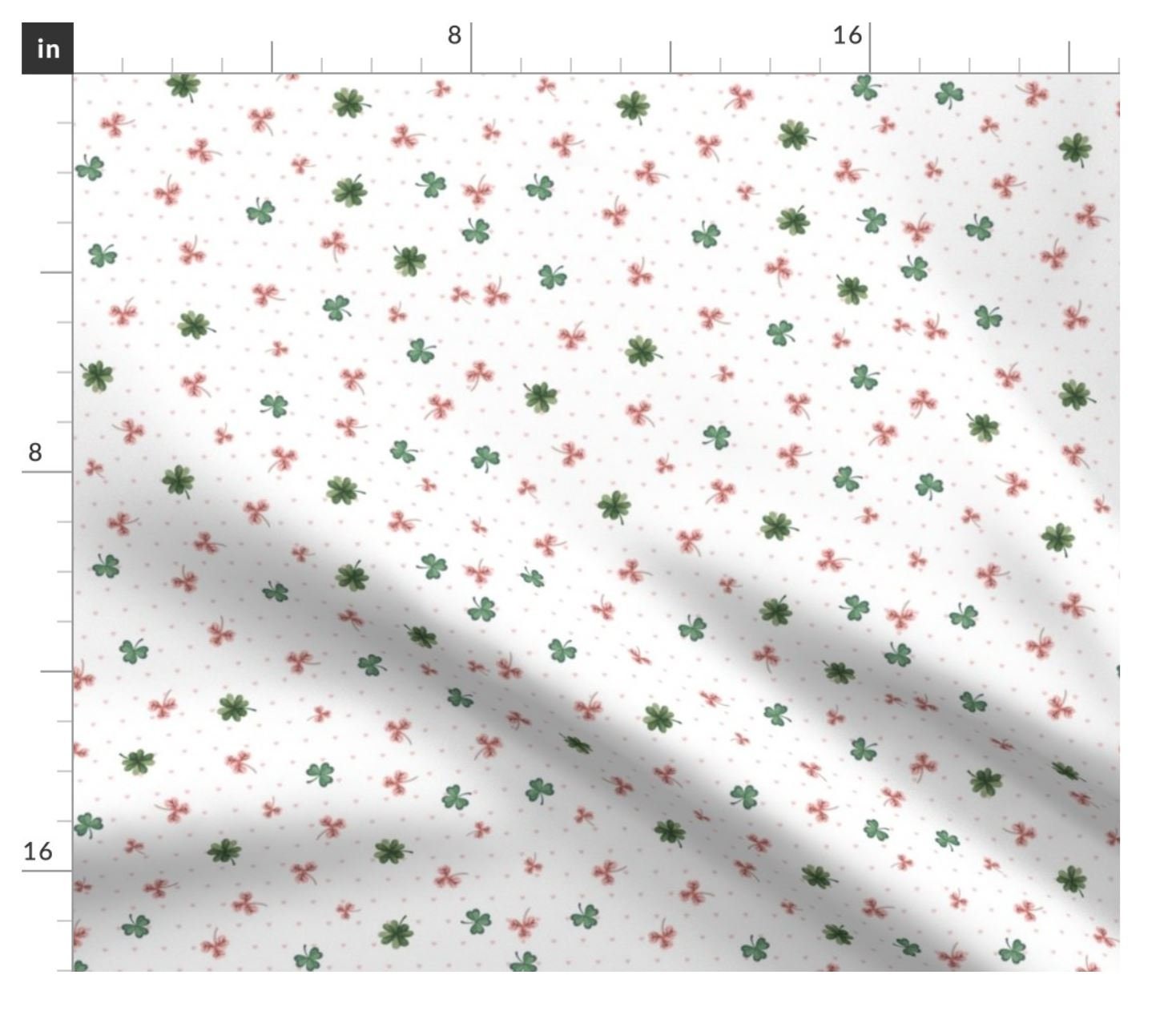 Pink Shamrock Fabric by the Yard Pink St Patricks Day Fabric Pink St ...