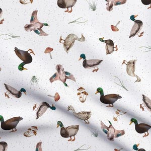 Duck Fabric by the Yard Mallard Duck Hunt Rustic Boy Nursery Quilting ...