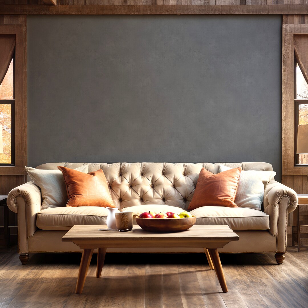 Slate Blue Textured Wallpaper Venetian Plaster Wallpaper Dark Gray ...