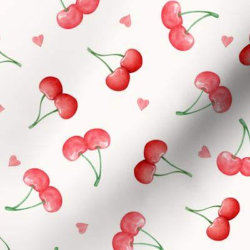 Cherry Fabric - Etsy