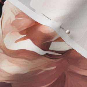 Extra Large Floral Fabric by the Yard Peach Peony Floral Oversized ...