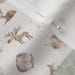 Woodland Baby Animal Cheater Quilt Fabric by the Yard Neutral Nursery ...