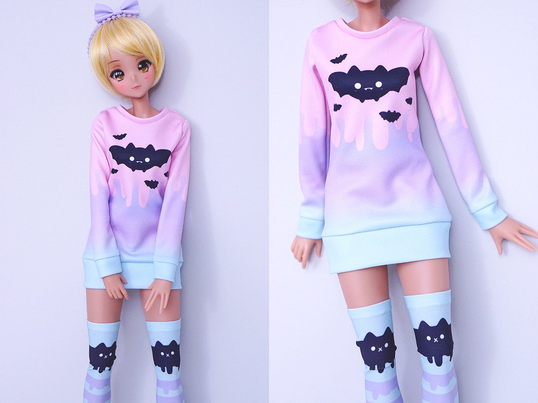 Clothes for Smart Doll, Cute Pastel Bat Sweater - Etsy