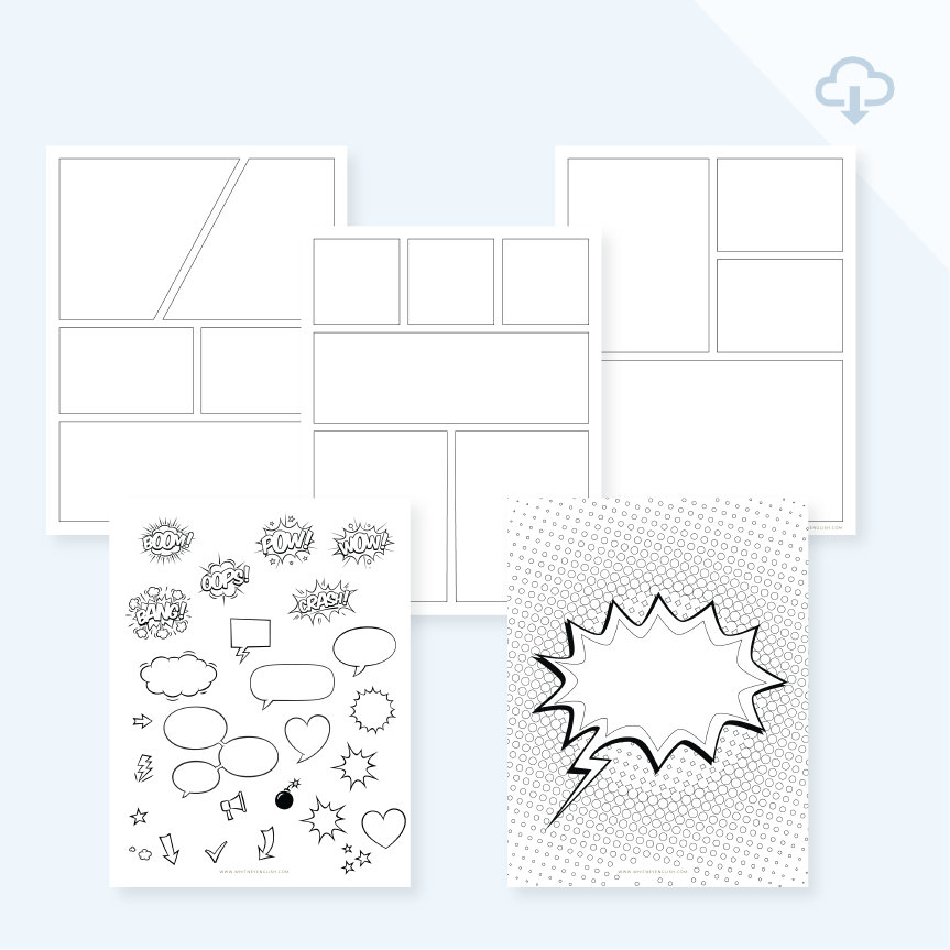 Printable Create Your Own Comic Book Kit - Etsy