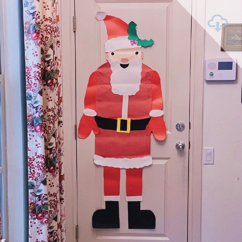 Front Door Santa Printable Template - Etsy