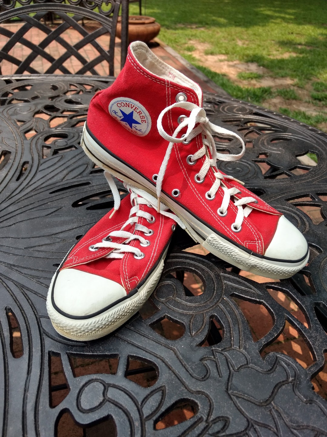 Vintage Chuck Taylor Converse Red High Tops Like New Men's Size 9 ...