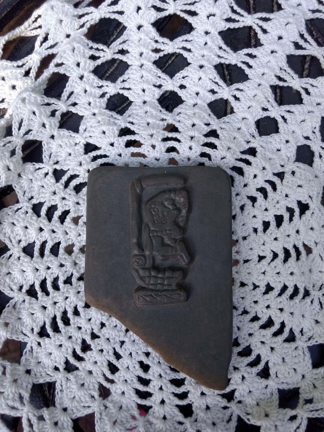 Vintage Diving God Hand Carved Slate Garcia Sisters Belize Circa 1980s ...