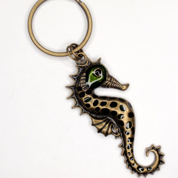Seahorse Keychain - Etsy