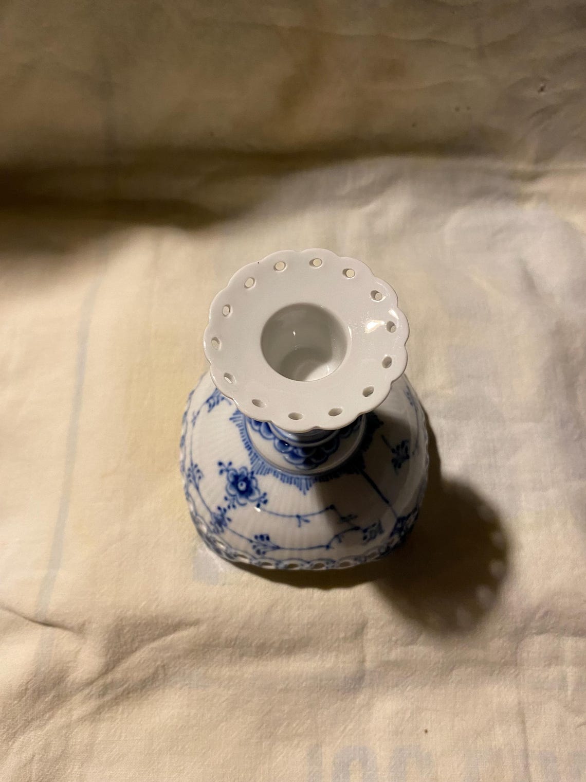 Beautiful Royal Copenhagen Denmark Blue Full Lace Candlestick - Etsy