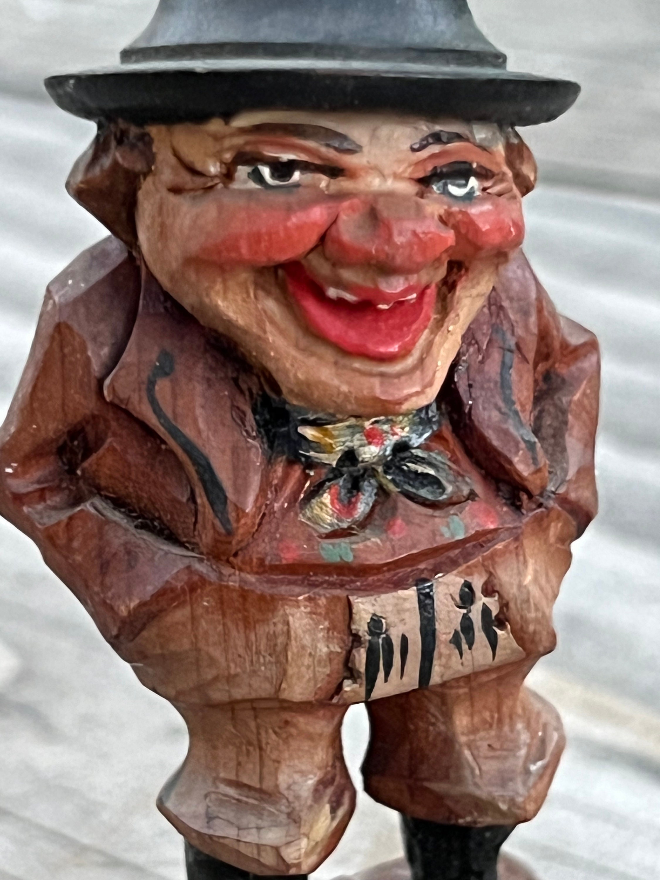 Vintage Anri Hand-carved Wood Man/1950s - Etsy