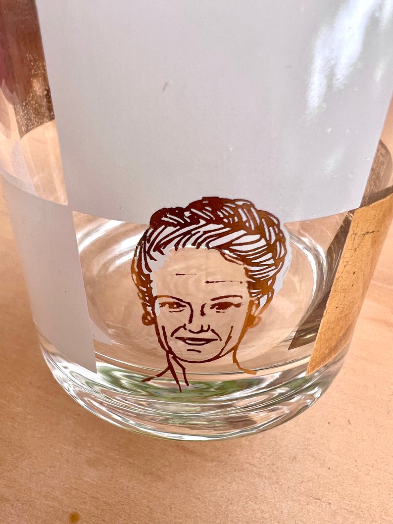 MCM Vintage Roy and Ginger Rodgers Rocks Glasses/cocktail Glasses/retro ...