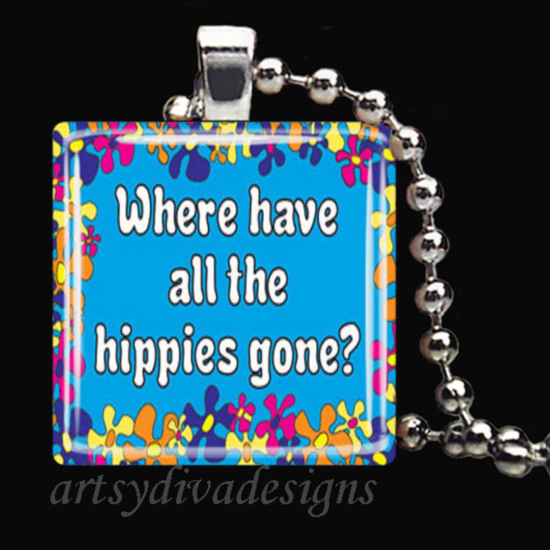 HIPPY PRIDE Sixties Love Hippies Peace Sarcastic Funny Glass Tile ...