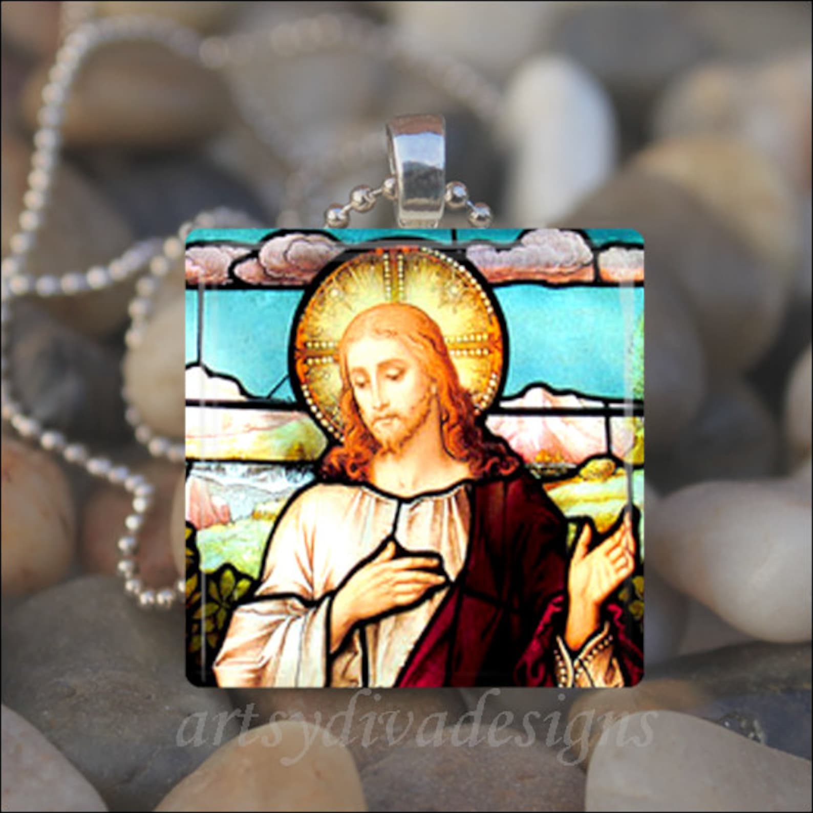 JESUS CHRIST SAVIOUR Holy Son of God Religious Christian Glass | Etsy