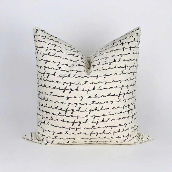 French Script Pillow - Etsy