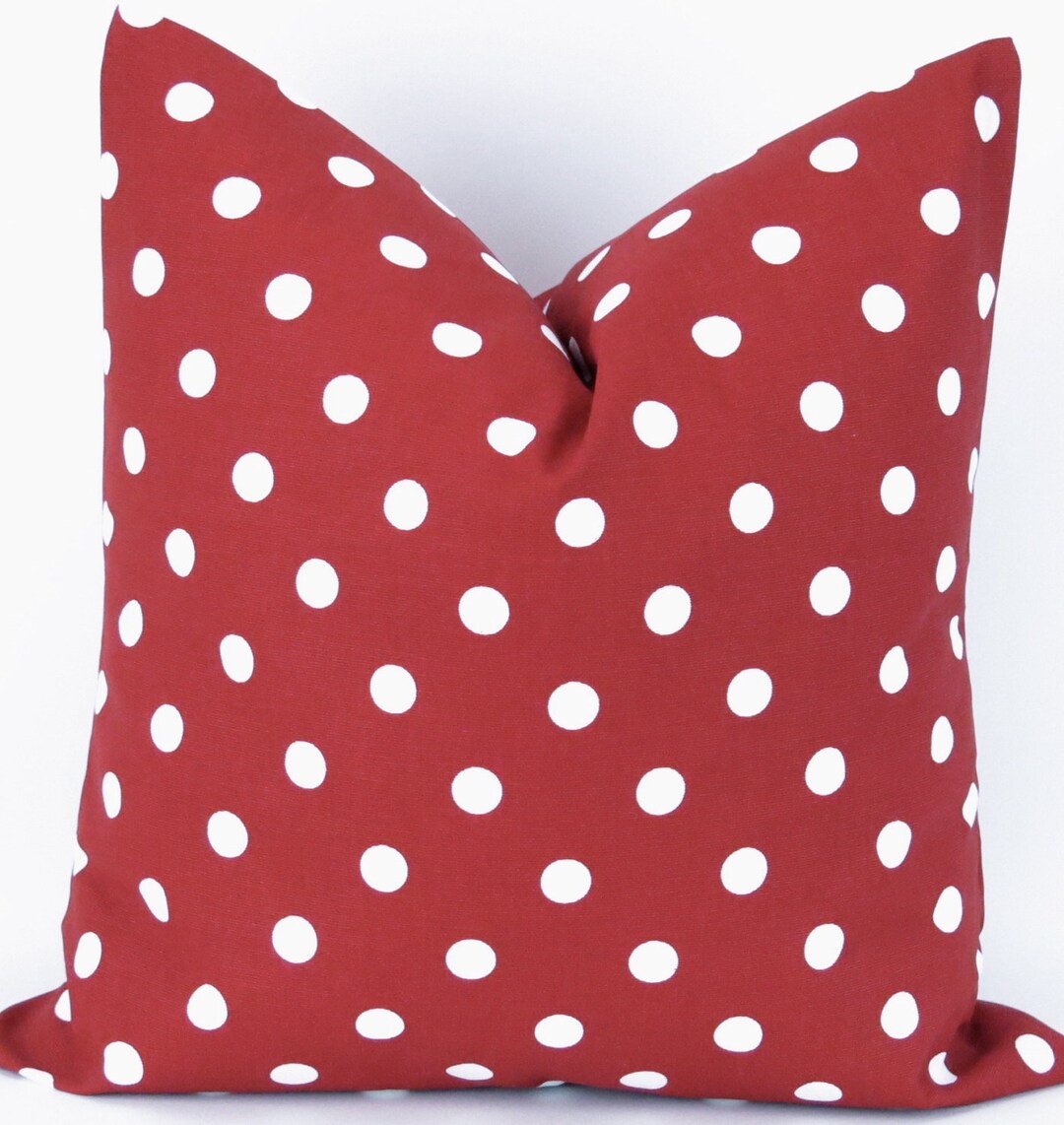 Red Pillow Cover MANY SIZES Polka Dot Pattern decorative Throw Pillow ...